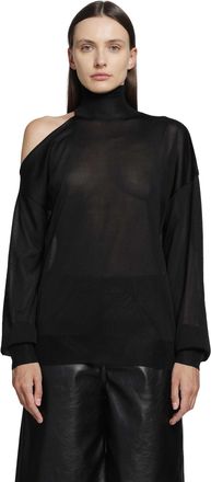 Fendi Cut-Out Turtleneck Top