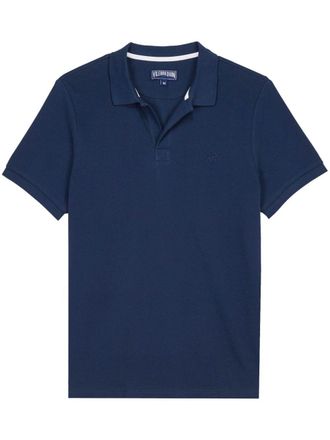 Vilebrequin Poloshirt mit Logo-Print - Blau