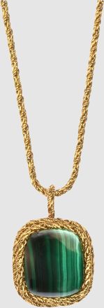 Aur&eacute;lie Bidermann Sautoir Miki Malachite