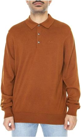 Ben Sherman Homme, Pulls, Brun, Taille: M Signature Long Sleeve Polo