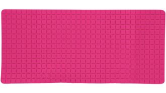 MSV Premium Duschmatte Badematte Badewannenmatte Badewanneneinlage antibakteriell rutschfest mit Saugn&auml;pfen - Pink - ca. 36 x 76 cm - duftet nach Rosen - 