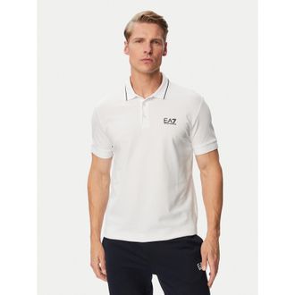 Emporio Armani Poloshirt 8NPF16 PJVUZ 1100 Wei&szlig; Slim Fit