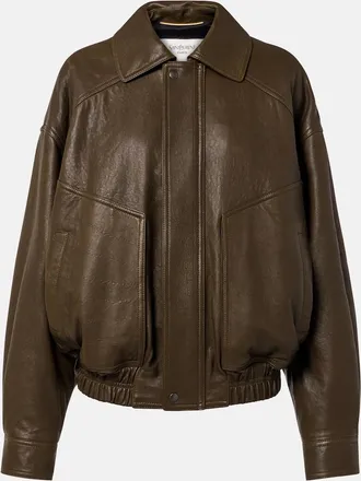 Saint Laurent Veste bomber en cuir