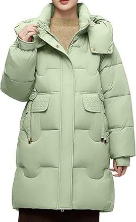 Generic Manteau Hiver Femme Manteau Cape Femme Hiver Women S Splice Quilted Lightweight Puffer Casual Padded Coat Vêtement Grand Froid Doudoune Grande Taille 