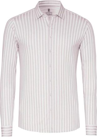 DeSoto Softes Jerseyhemd mit Streifenmuster und Kentkragen in