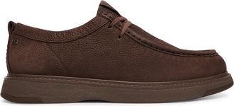 Tommy Hilfiger Halbschuhe Tommy Hilfiger Comfort Nubuck Moc Toe Shoe FM0FM05975 Dunkelbraun