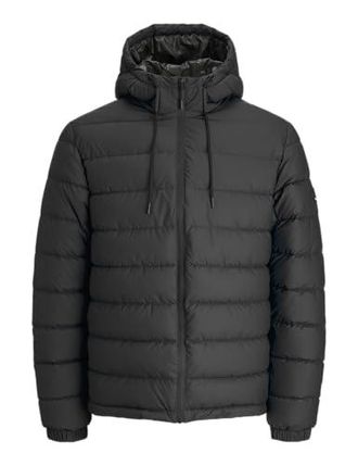 Jack & Jones Jcopoint PU Puffer Jacket BF Veste, Noir, x_l Hommes