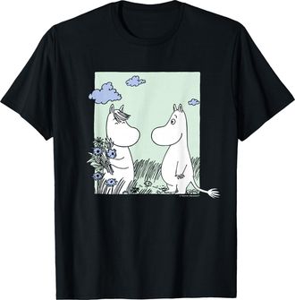 Moomin troll & Snorkmaiden Love Blumenpfl&uuml;cken T-Shirt