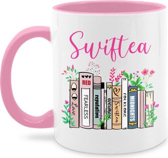 Shirtracer Tasse Tassen 325ml - Statement - Swiftea Fan Merch | Geschenkidee für Fans | Fan Geschenk - 325 ml - Rosa - sprüche kaffeetasse statements kaffetassen
