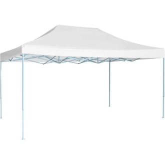 vidaXL Tente de réception pliable 3x4,5 m Blanc