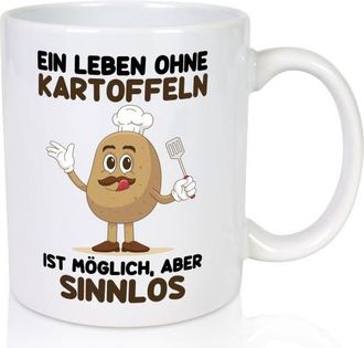 Generic Ein leben ohne Kartoffeln m&ouml;glich aber sinnlos | Kartoffeln - Tasse Weiss - Kaffeetasse/Geschenk/Familie