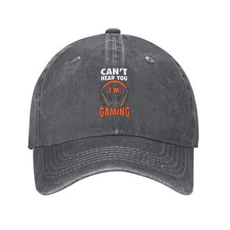 Generic Je Ne TEntends Pas, Je Joue Aux Jeux Vid&eacute;o Homme Femme Casquettes Snapback R&eacute;glable Casquette Trucker S&eacute;chage Rapide Chapeau De Cowboy pour Running To