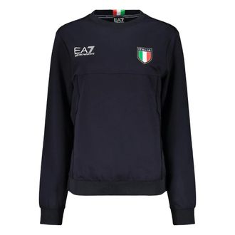 Emporio Armani Fleece Sweatshirt - - Sweatshirts & Hoodies - Damen - Blau - L