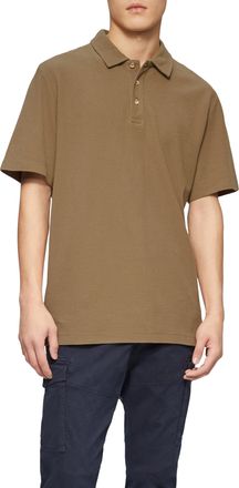 s.Oliver Poloshirt mit Waffelstruktur und Logo-Patch