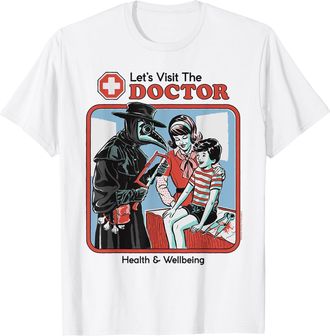 Steven Rhodes Lets Visit the Doctor Plague Retro Funny Adult Humor T-Shirt