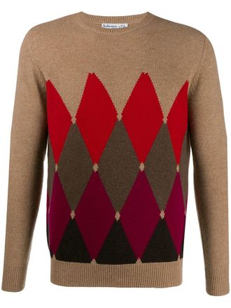 Ballantyne sweat en maille intarsia - Tons neutres
