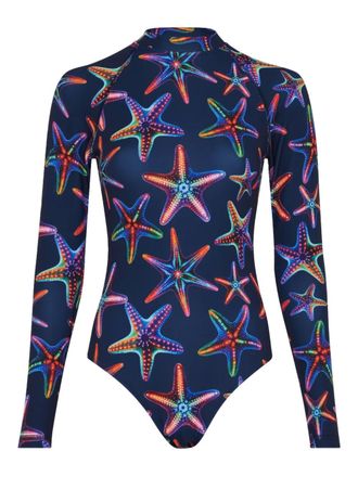 Vilebrequin maillot de bain &agrave; imprim&eacute; graphique - Bleu