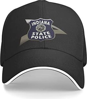 Generic Casquette Trucker Police D&Eacute;tat De Retronaa Unisexe Baseball Casquette R&eacute;glable Visiere pour Hip Hop Course Femmes