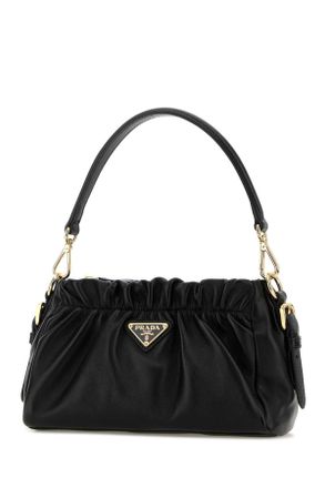 Prada Womens Black Nappa Leather Handbag Nero Borse A Mano Bag