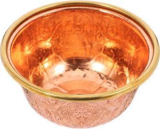 TOPBATHY Becher Anbieten Aufbewahrungsschalenverzierung Kupferschale Klein Altarbecher Hause Sch&uuml;ssel Dekor Dekorative Schale Opferger&auml;t Requisite Opfern Altar