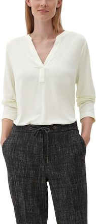 s.Oliver Black Label Womens 2121736 T-Shirt Langarm, Weiß, 44