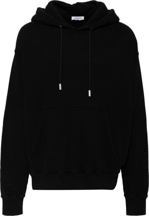 Off-white Hoodie mit Logo-Print - Schwarz