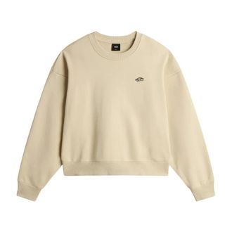 Vans Femme, Sweatshirts et sweats &agrave; capuche, Beige, Taille: 34 FR Style 76 Crew SweaT-shirt