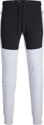Jack & Jones Mens JPSTWILL JJAIR Blocking Sweat Pants BEX Jogginghose, Light Grey Melange, L