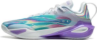 Li-Ning Professionelle Basketballschuhe für Herren Leicht Basketball-Schuhe Sneaker Speed 11 Serie Weiß Fluoreszierendes Lila EU 43 2/3