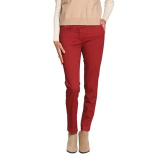 Mason's Burgunder Slim Fit Chino Hose - - Trousers - Damen - Rot - XL