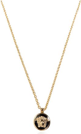 Versace Medaillon-Halskette mit Medusa-Anh&auml;nger - - Accessories - unisex - Gelb - ONE SIZE