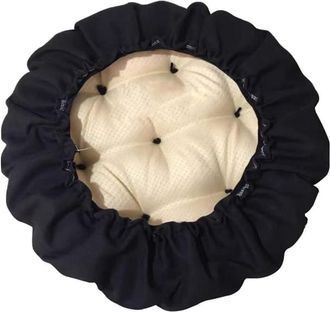 Generic Rundes Dickes Stuhlkissen Hockerbez&uuml;ge runde Sitzkissenbez&uuml;ge f&uuml;r Barhocker gepolstert mit Gummib&auml;ndern rutschfeste Unterseite f&uuml;r Holz/Metallst&uuml;hle (