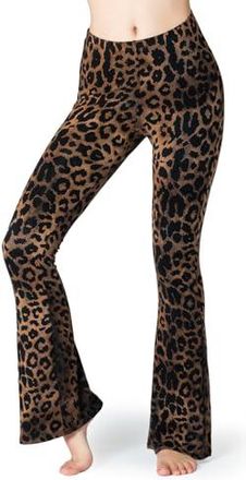 Panasiam Leggings Leo with Flare, Brown, L