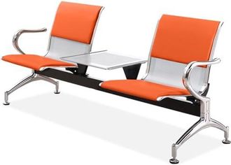 Generic GMBAYUE Chaise de Salle dAttente Banc - Chaises de R&eacute;ception A&eacute;roport avec Table &agrave; Caf&eacute; et Bras Banc de Hall for A&eacute;roport, Bureau, Banque, H&ocirc;pital, &Eacute;c