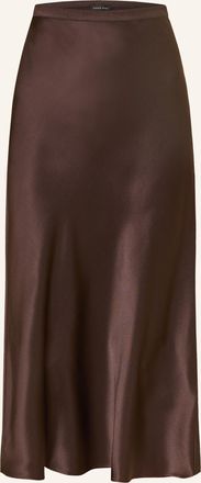 Anine Bing Anine Bing Satinrock Bar Aus Seide braun