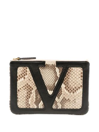 Valentino Garavani pochette Viva Superstar en cuir - Tons neutres