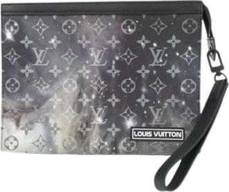 Louis Vuitton unisex, Pre-owned, Noir, Taille: ONE Size Pochette en Toile Pre-owned