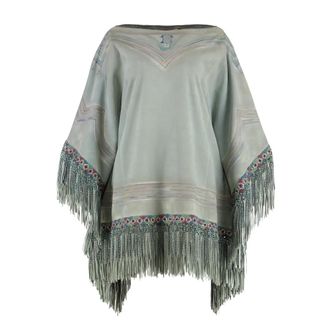 Etro Lederumhang-Mantel - - Jackets - Damen - Grau - S