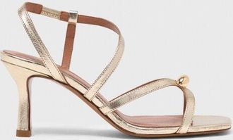 Maje Metallische Mehrriemen-sandalen - Hellgold - Maje