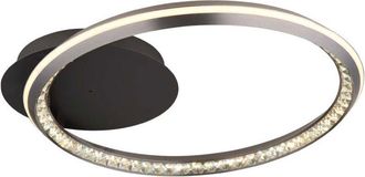 Globo Lighting Deckenleuchte Wohnzimmerlampe led K9-Kristalle Dimmbar Fernbedienung l 53 cm