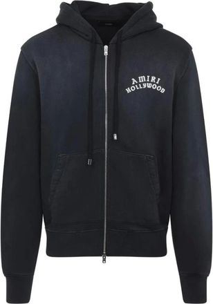 Amiri Homme, Sweatshirts et sweats &agrave; capuche, Noir, Taille: XL Hollywood Zip-Up Sweat &agrave; capuche