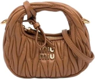 Miu Miu Pre-owned The Wander Mini Bag - Femme - Pre-owned - Brun - Taille: ONE Size