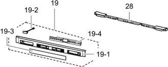 Samsung Ersatzteil - Elektronikkarte, Steuerungsmodul (Kennzeichen 19) - Samsung