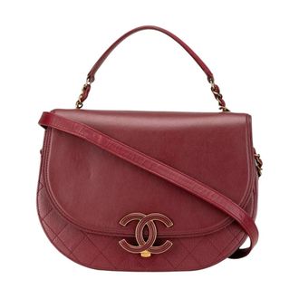 Chanel Pre-owned Medium Calfskin Coco Curve Flap Bag - - Pre-owned - Damen - Rot - ONE SIZE