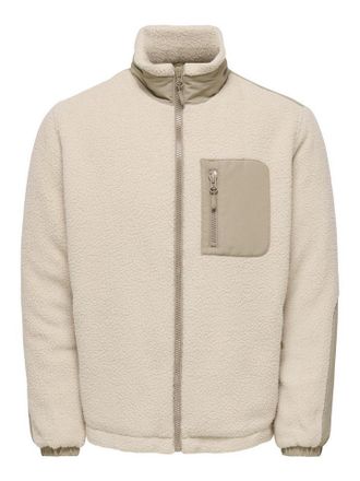 Only & Sons Kurzjacke ONSTYRO PADDED SHERPA JACKET NOOS Polyester, regular fit