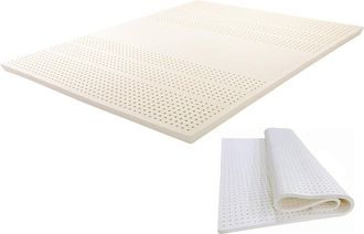 Generic Latex-Matratze,100% Nat&uuml;rlich, Schlichtes Design, Entspannende Schlafzimmer-Latex-Matratze Mit Topper, Naturlatex-Matratzenauflage,4in,120x200cm(47x79