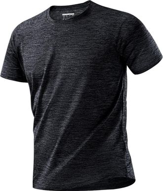 Magcomsen Herren Sport T-Shirts Atmungsaktiv Sommer Laufshirt f&uuml;r M&auml;nner Leichte Funktionsshirt zum Joggen, Laufen, Wandern, Radfahren, Training Schwarz 3XL