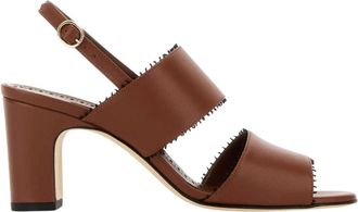 Manolo Blahnik Femme, Chaussures, Brun, Taille: 38 1/2 EU Sandales Persio