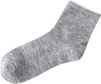 Generic 1 paire de chaussettes longues unisexes confortables en coton de couleur 35, gris, taille unique