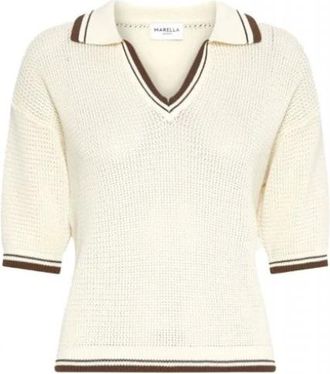Marella Femme, Pulls, Beige, Taille: 42 FR Marella - Hauts > Polos